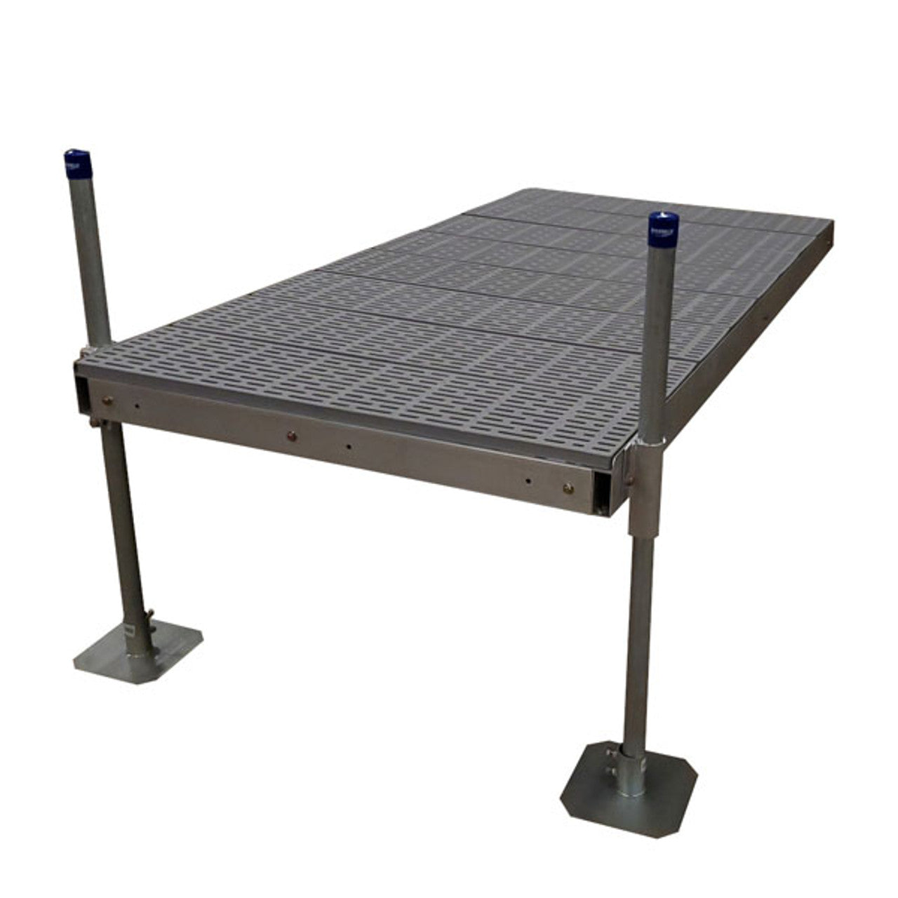 Patriot Docks Low-Pro Stationary Dock w/ Gray Poly Decking | Aqua Gear ...