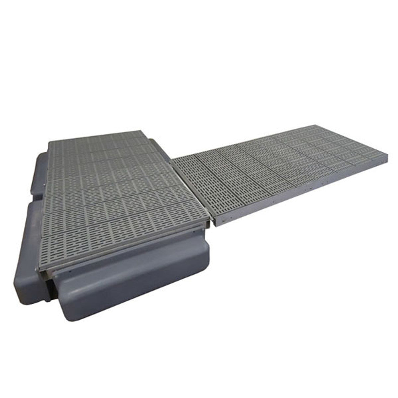 Patriot Docks Premium Floating Canal Dock w/ Gray Poly Decking | Aqua ...